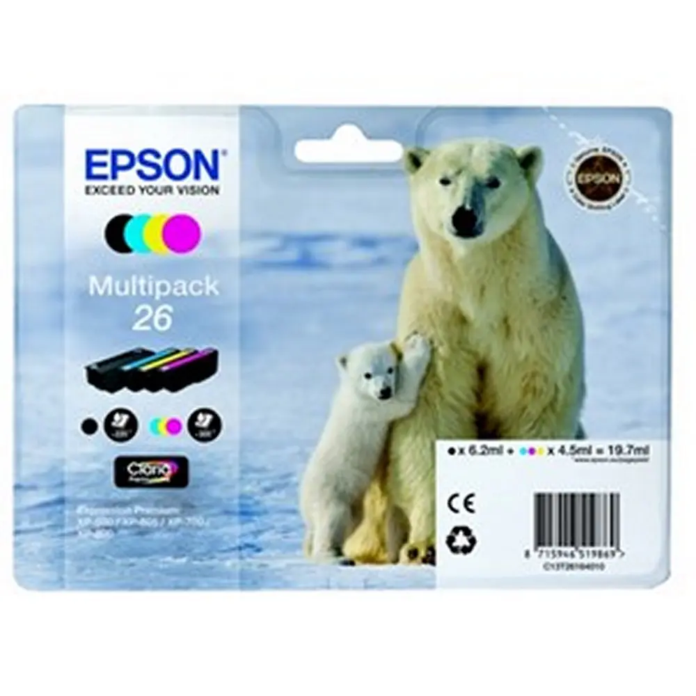 EPSON 26 MULTIPACK ORIGINAL | C13T26164010 | Ink cartridges