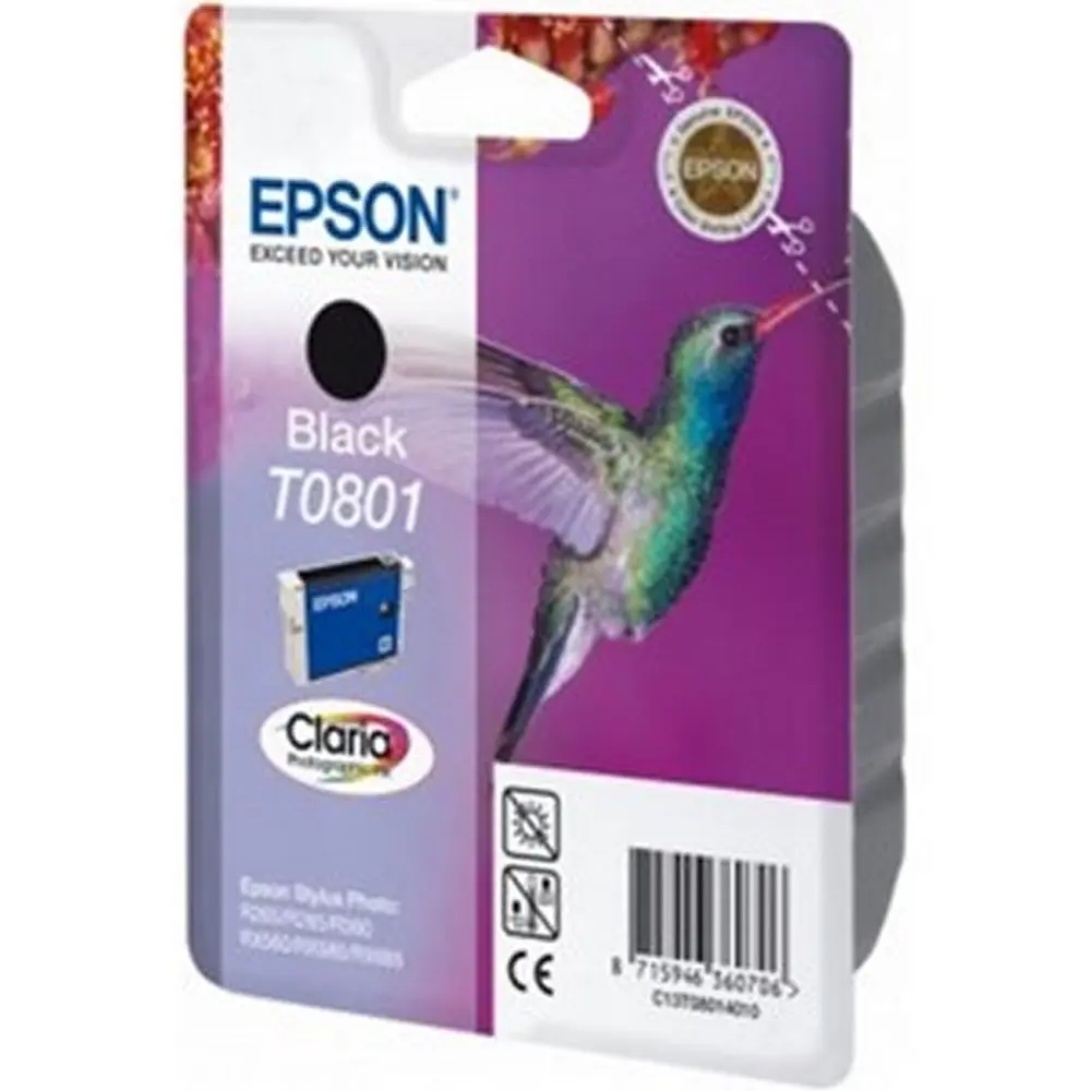 EPSON T0801 BK ORIGINAL | C13T08014011 | Ink cartridges