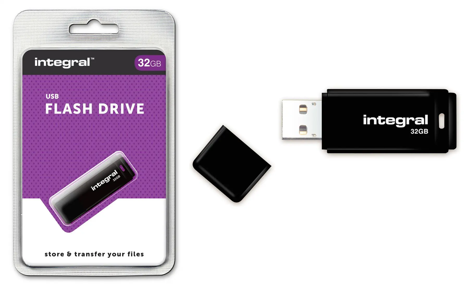 USB flash drive 32GB 2.0 | INFD32GBBLK | Smart media