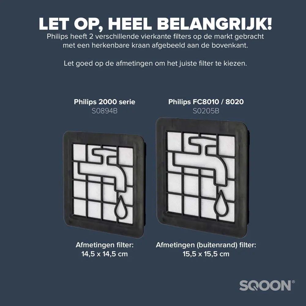 SQOON Filter suitable for Philips 2000 series | S0894B