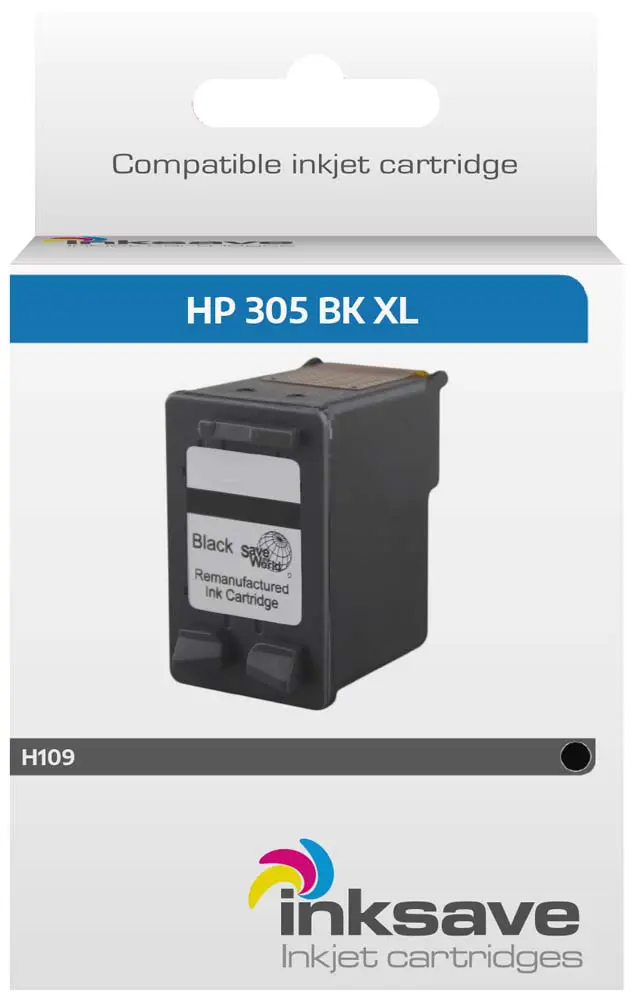 Inksave HP 305 BK XL | 3YM62AE | Ink cartridges