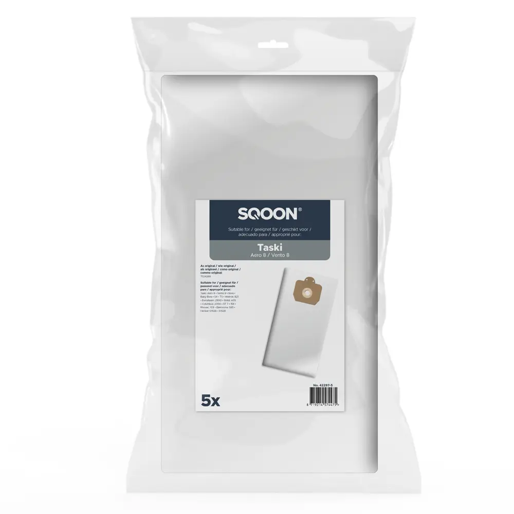 SQOON Vacuum cleaner bags suitable for Taski Aero - Vento 8 series